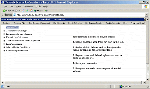 Quick Scenario Analysis with Tree Web Version
